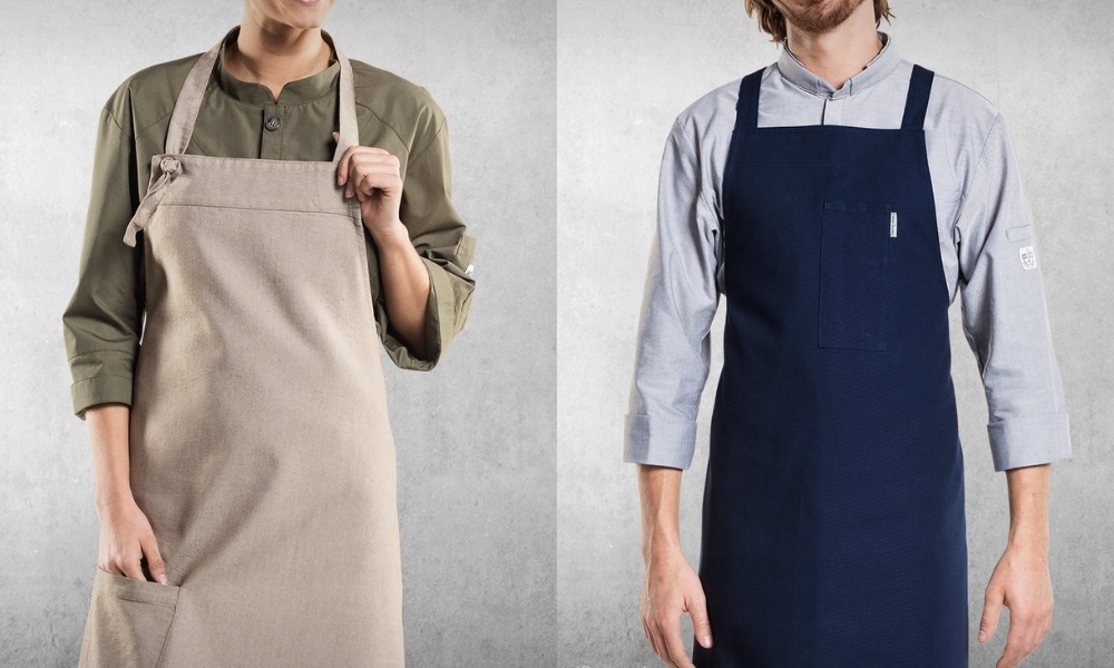 Davantals de cuina amb peto | Uniformes d’hostaleria Mas Uniformes
